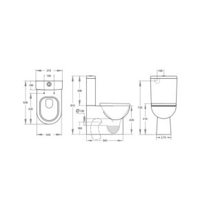 Wash Down Two-Piece Toilet 013 - ACE Building Supplies